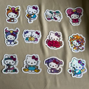 Hello Kitty X Astrology Sticker zodiac Signs Hello Kitty Astrology ...