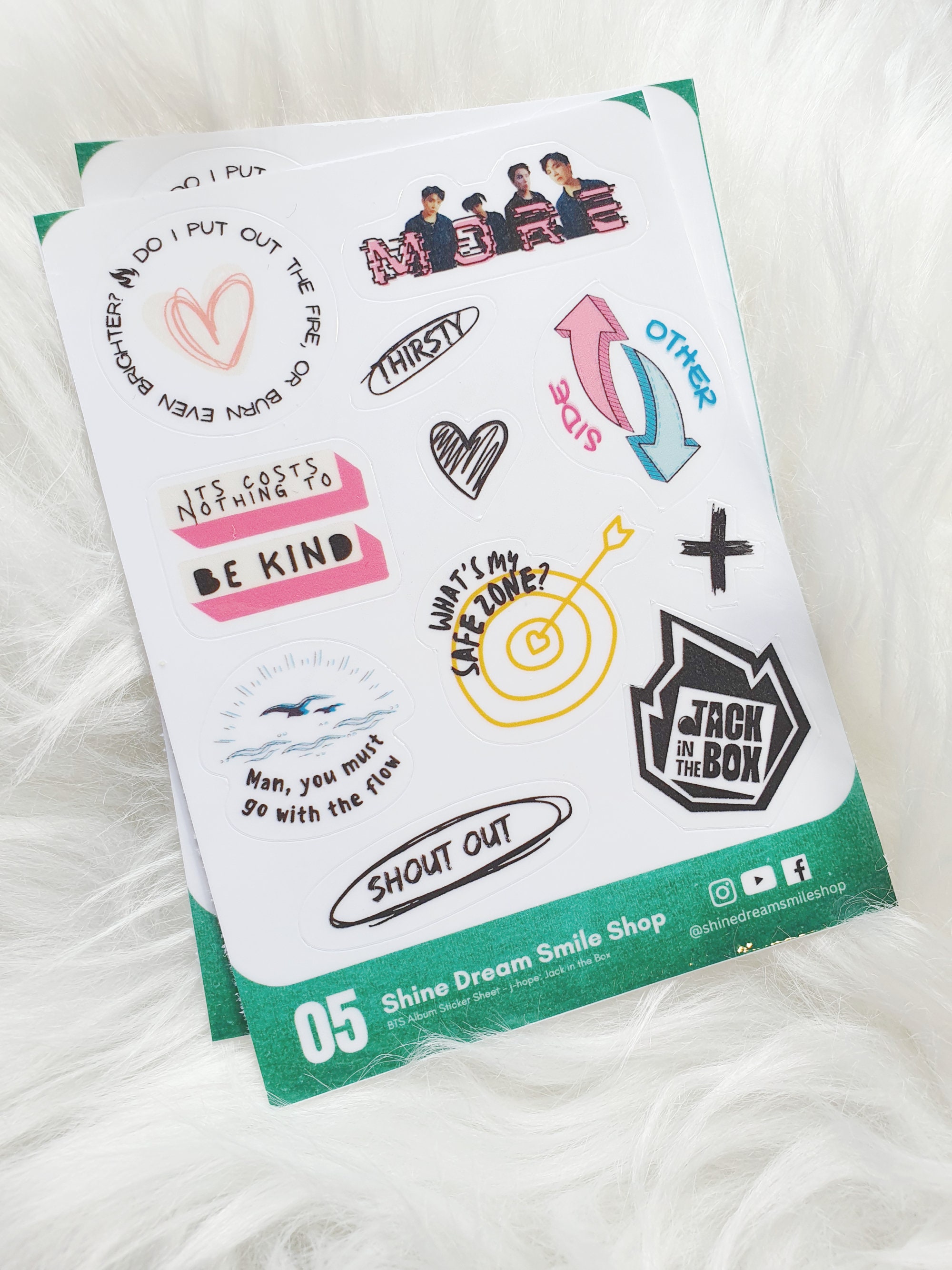 BTS Solo Album Sticker Sheets - Etsy