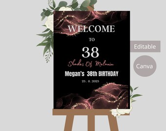 Shades of Brown Welcome Sign - Etsy