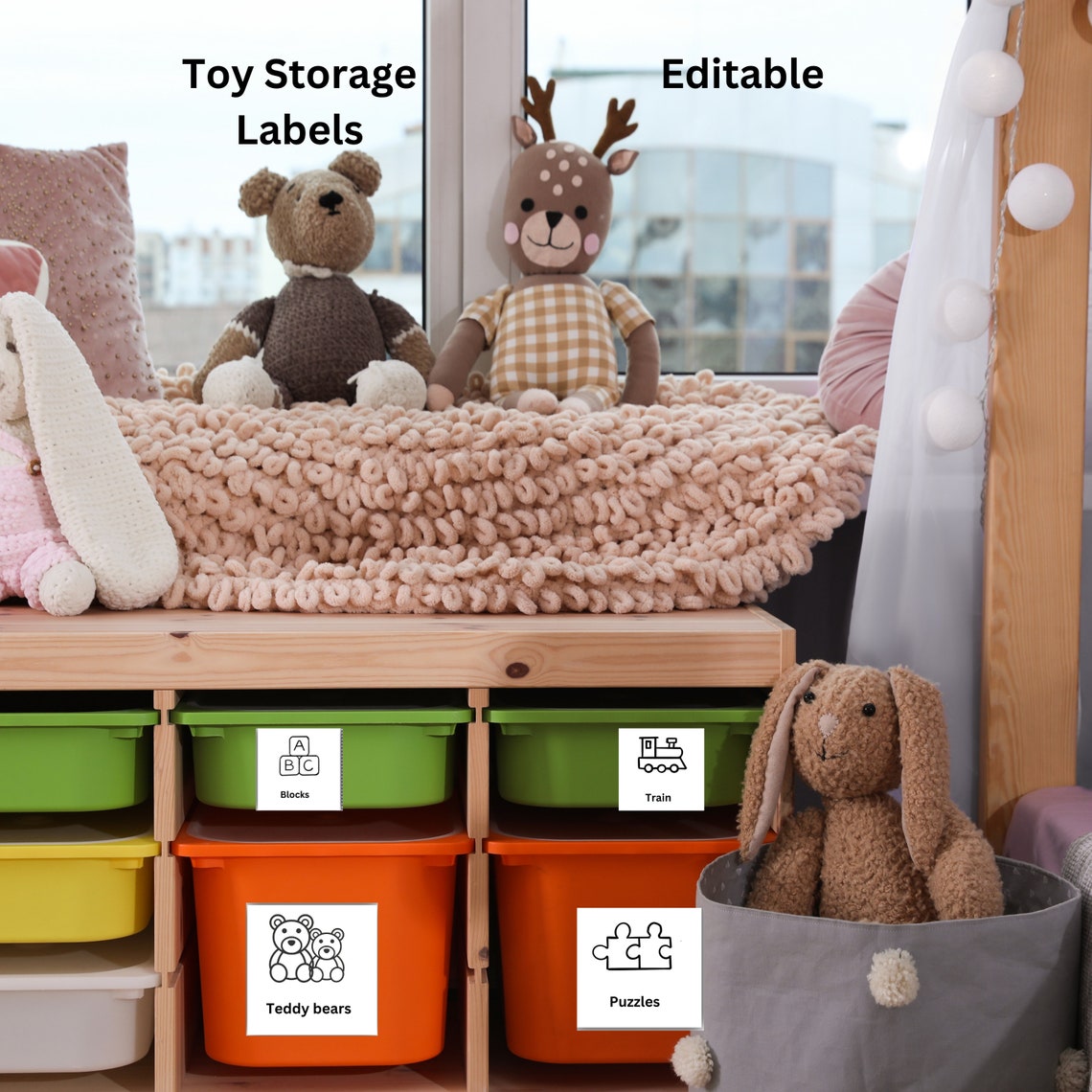 Toy Trofast Bin Storage Labels Printable Editable, Homeschool Pre_k ...