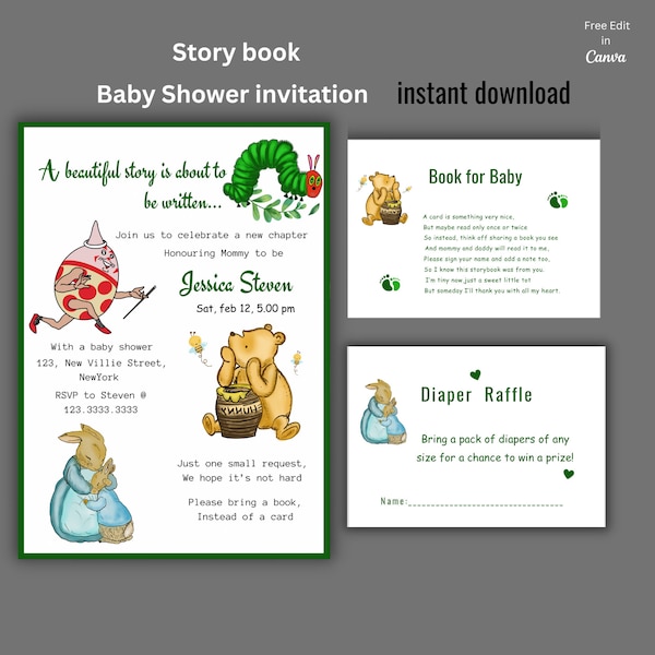Storybook Invitation - Etsy