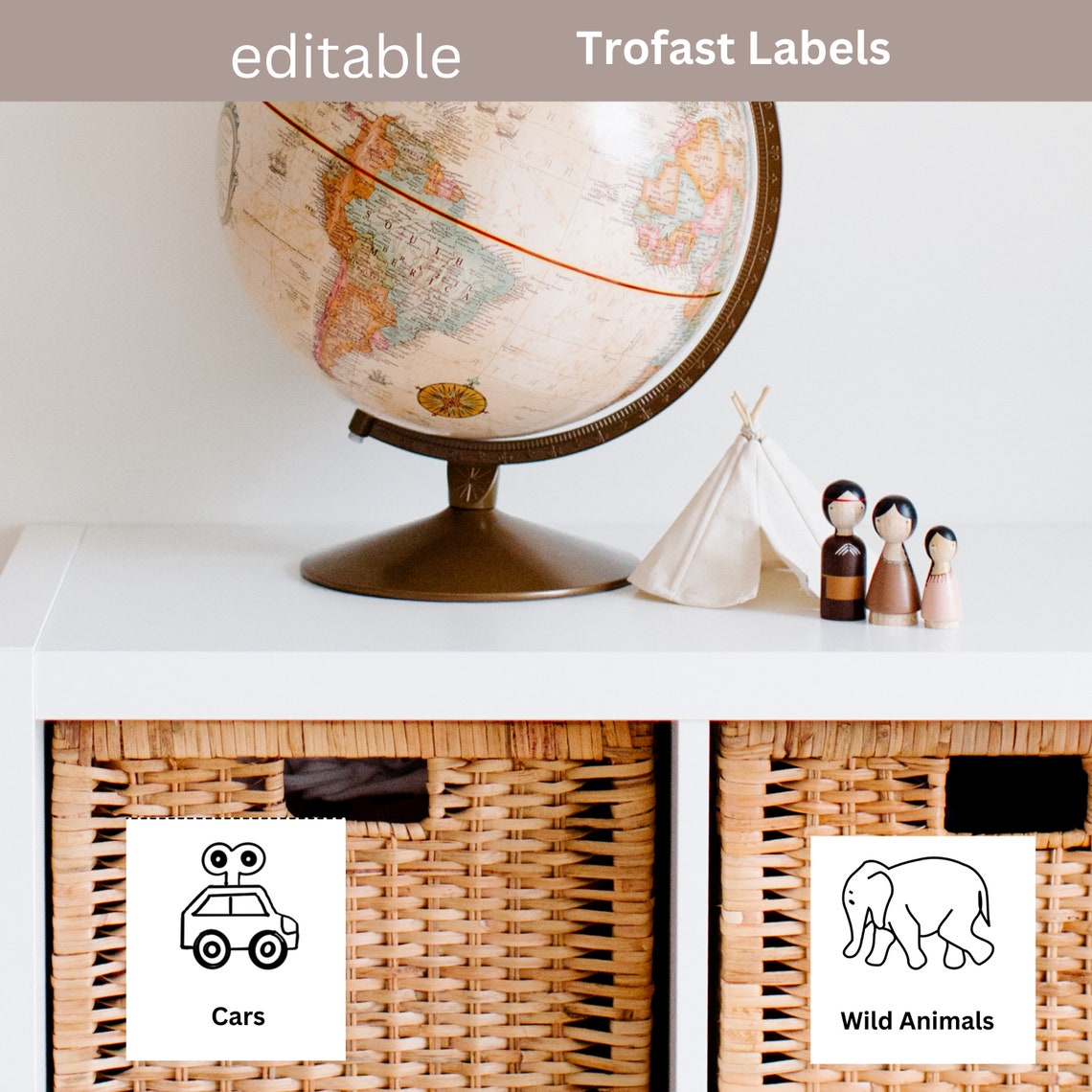 Toy Trofast Bin Storage Labels Printable Editable, Homeschool Pre_k ...