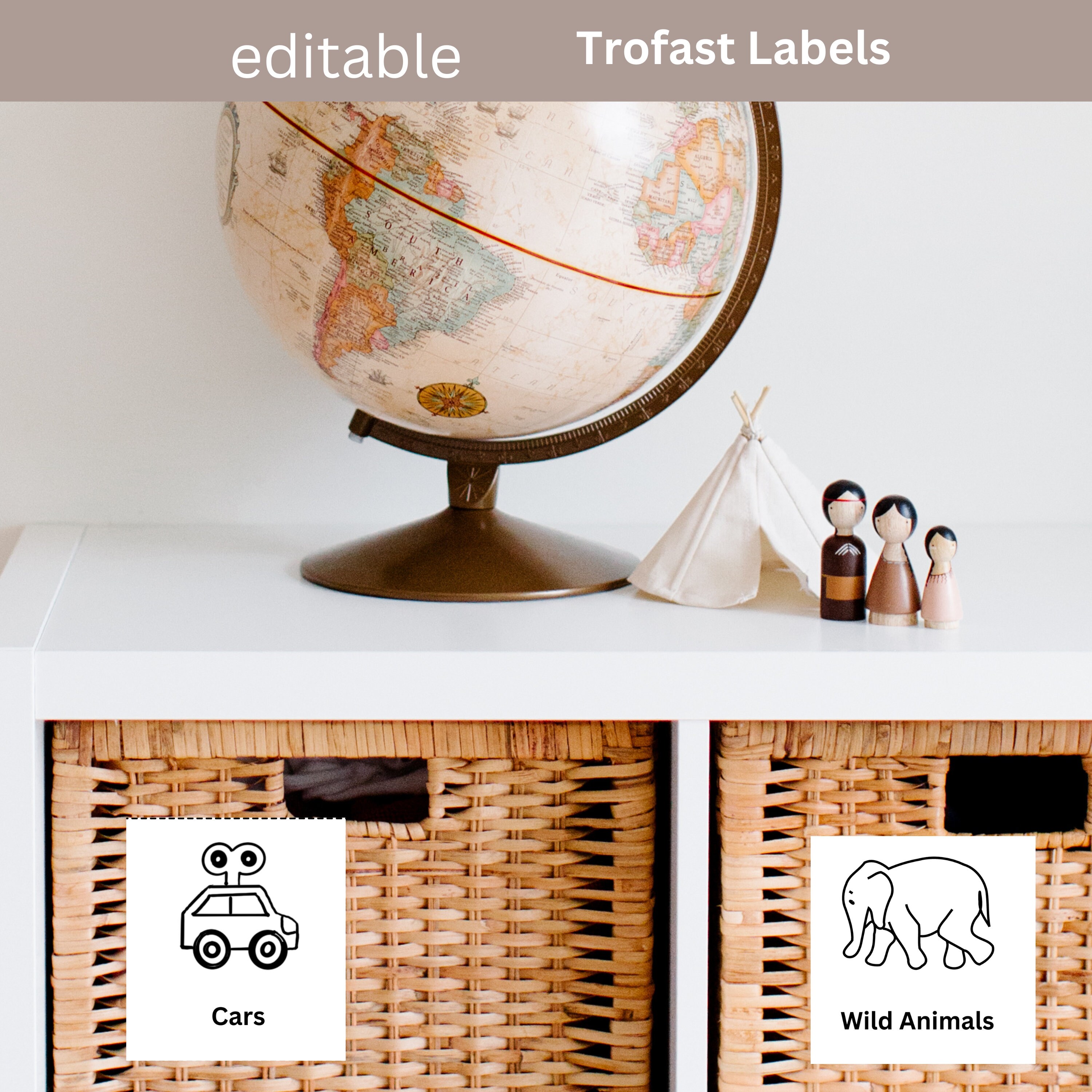 Toy Trofast Bin Storage Labels Printable Editable, Homeschool Pre_k ...