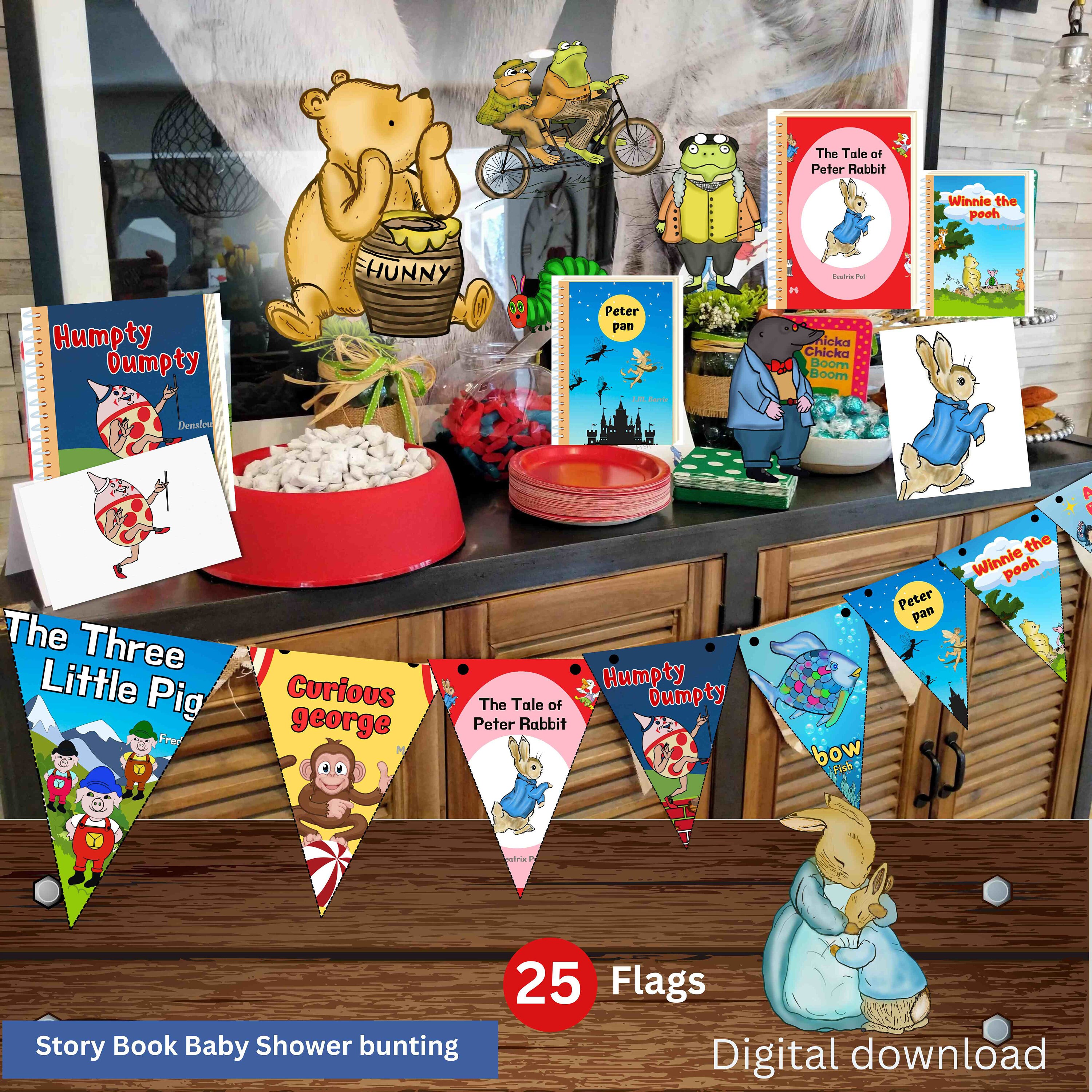 Storybook Bunting Paper Bunting Book Birthday Book Bunting Book Garland ...