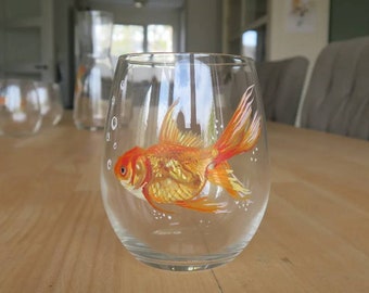 Goldfish Drinking Glasses - Etsy