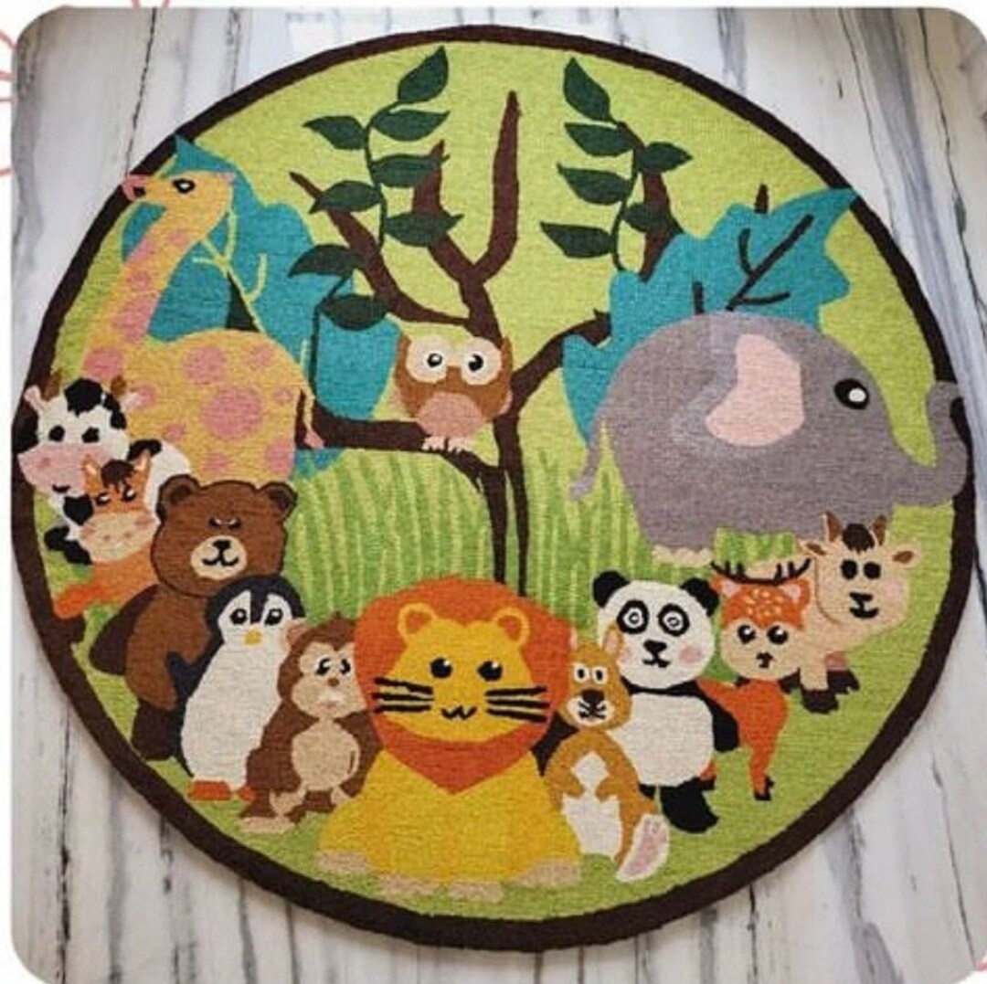 Jungle Book Rughand Tufted Finished With Pure New Zealand - Etsy