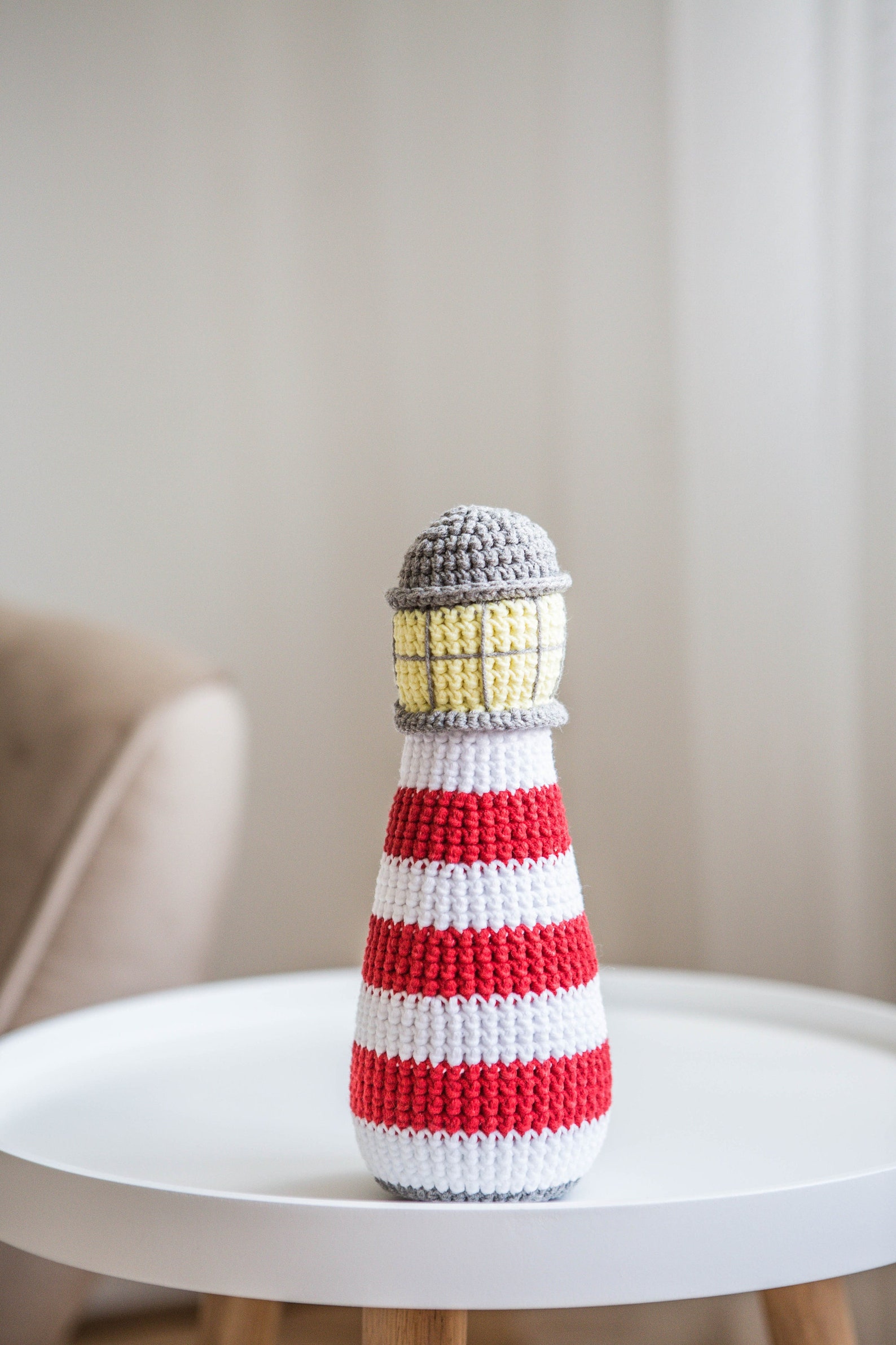 Red and White Lighthouse Toy - Etsy