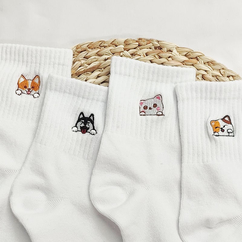 Embroidered Socks - Etsy