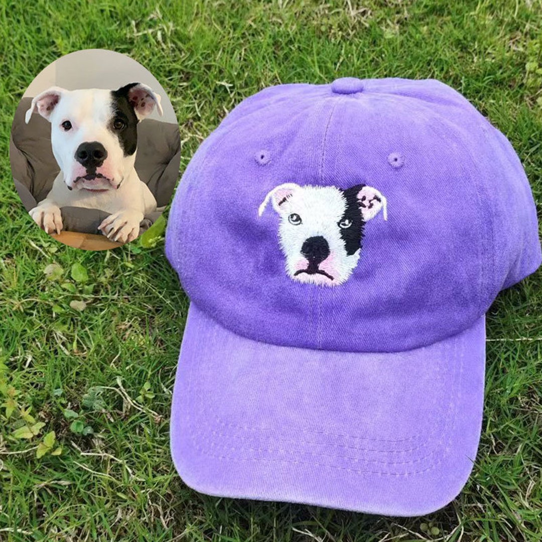Personalized Custom Embroidered Hat-using Your Pet's Photo and Name ...