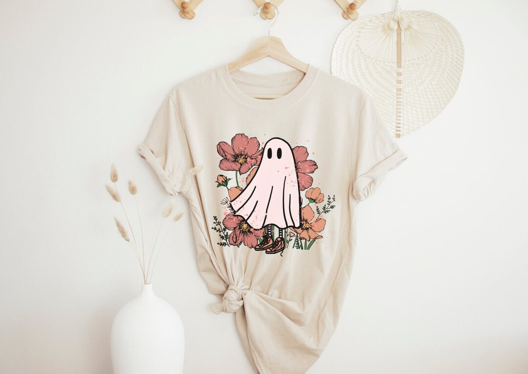 Geist Tshirt Halloween Retro Geist Shirt Boho Clothing Autumn Shirt ...