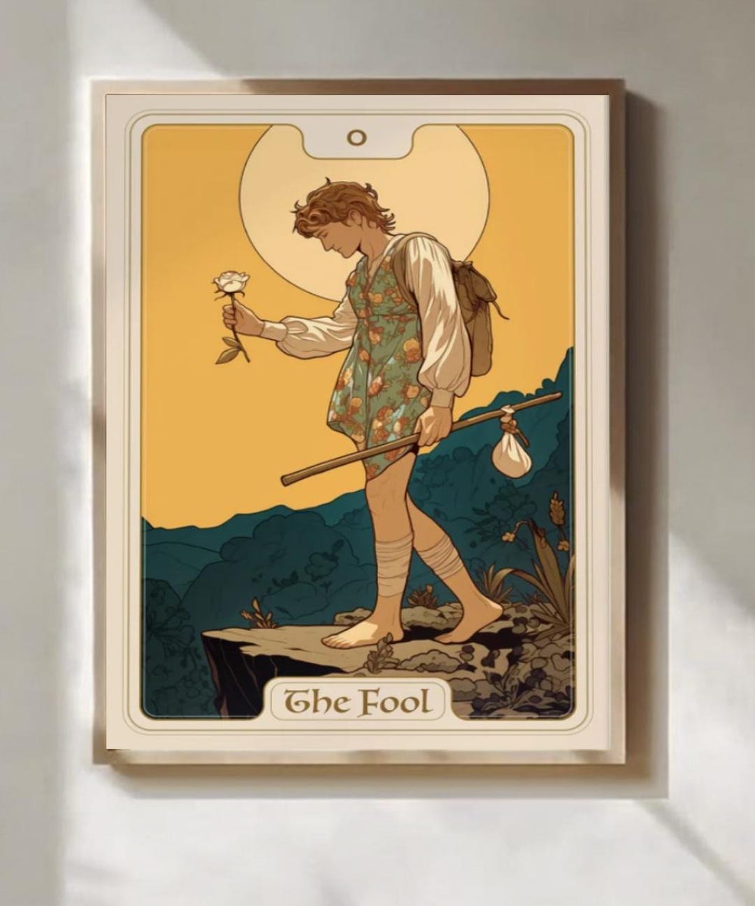 The Fool Major Arcana Tarot Deck Poster Artwork Rider Waite Divination ...