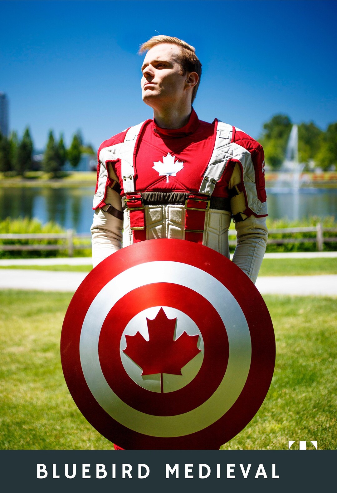 Captain Canada Shield Captain America Inspired Canadian - Etsy