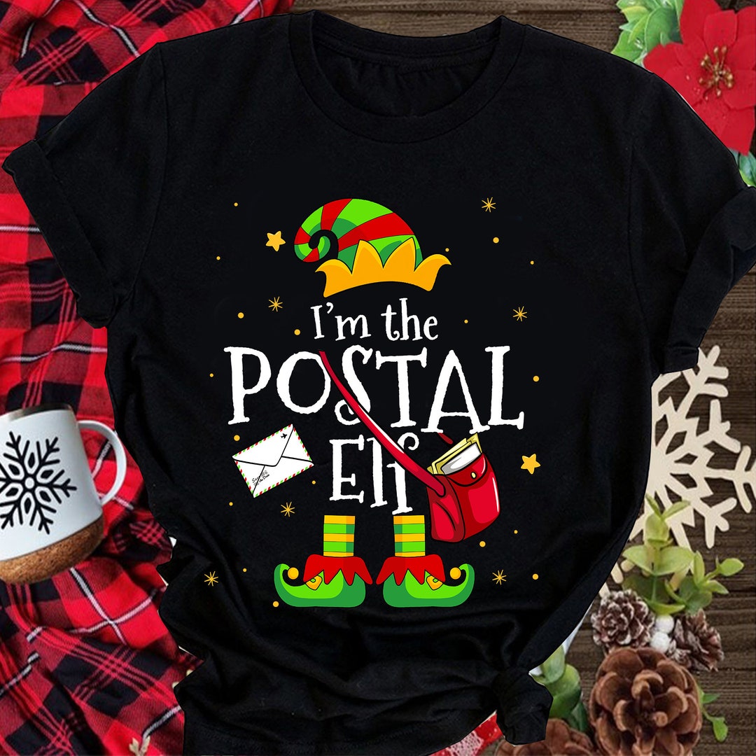 Postal Worker Elf Christmas Squad Shirt, Christmas Postal Worker T ...