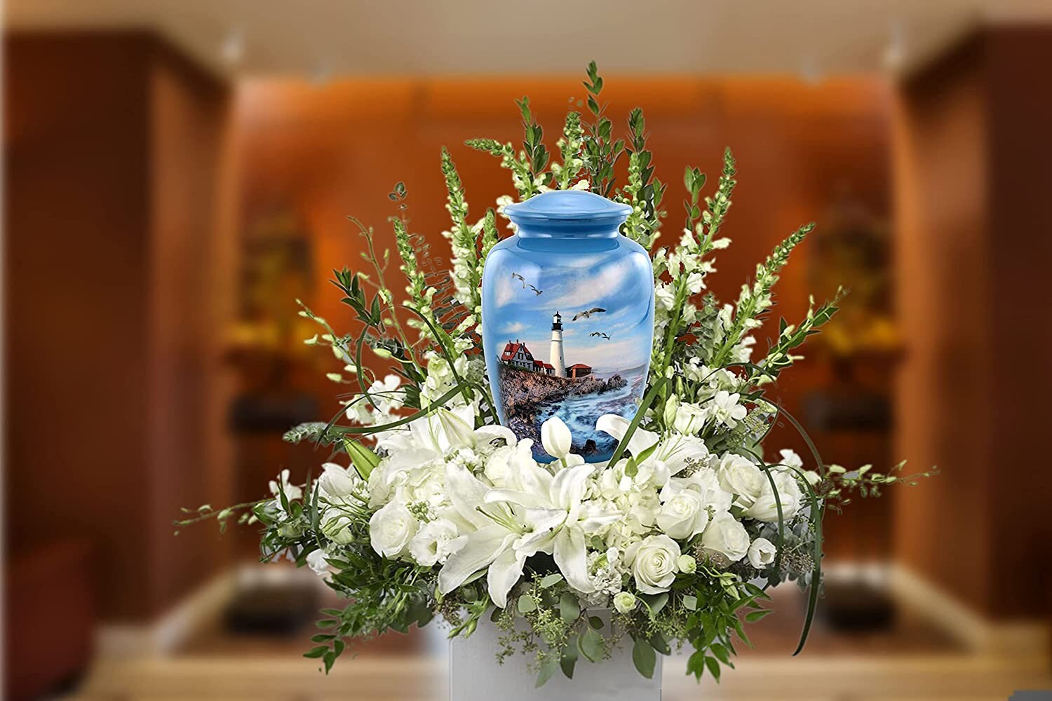 Lighthouse Cremation Urn Adult Lighthouse Urn Funeral and - Etsy