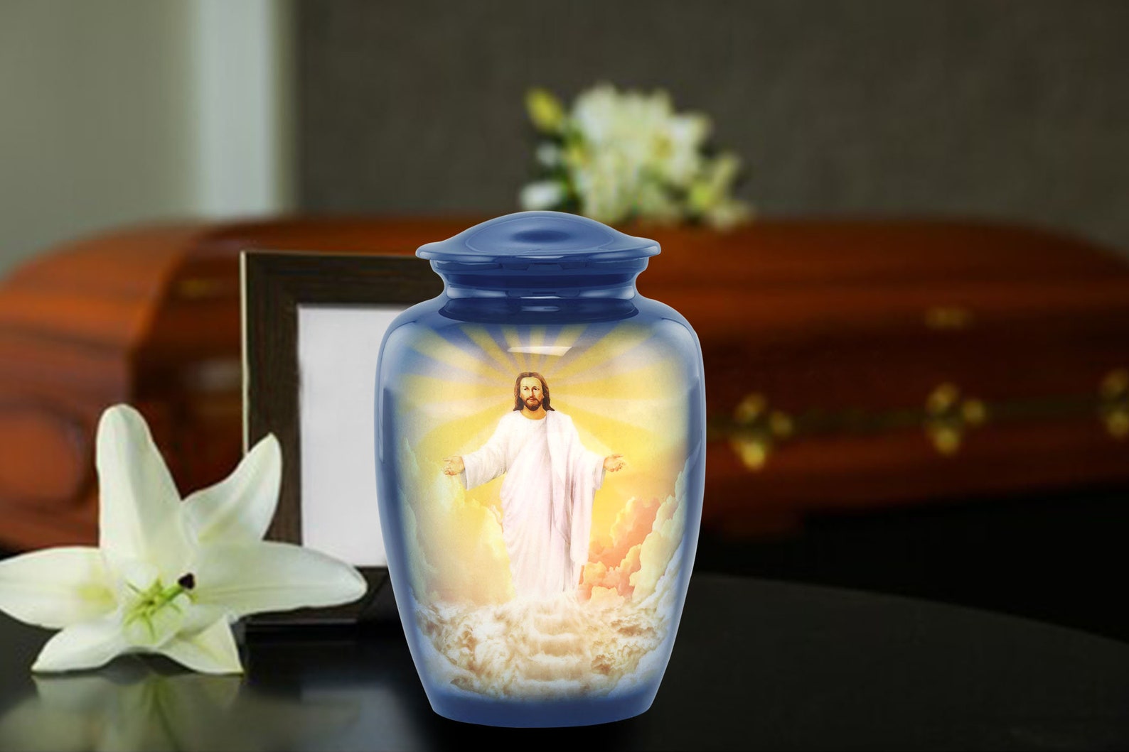 Jesus Christ Urn Handcrafted Jesus Urn Religious Urn Funeral and ...