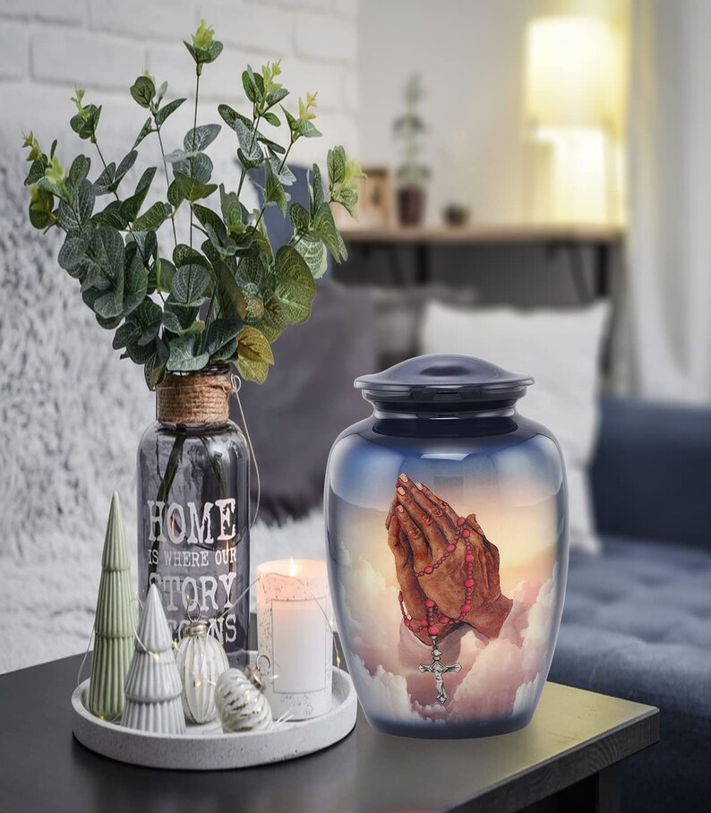 Praying Hands Urn Adult Religious Urn Spiritual Urn Funeral - Etsy