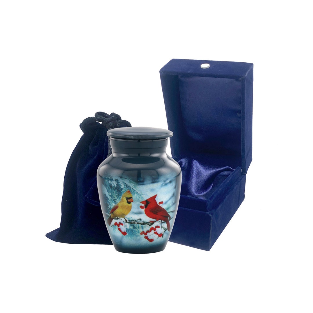 Cardinal Keepsake Urn - Cardinal Couple Keepsake Urn for Ashes ...