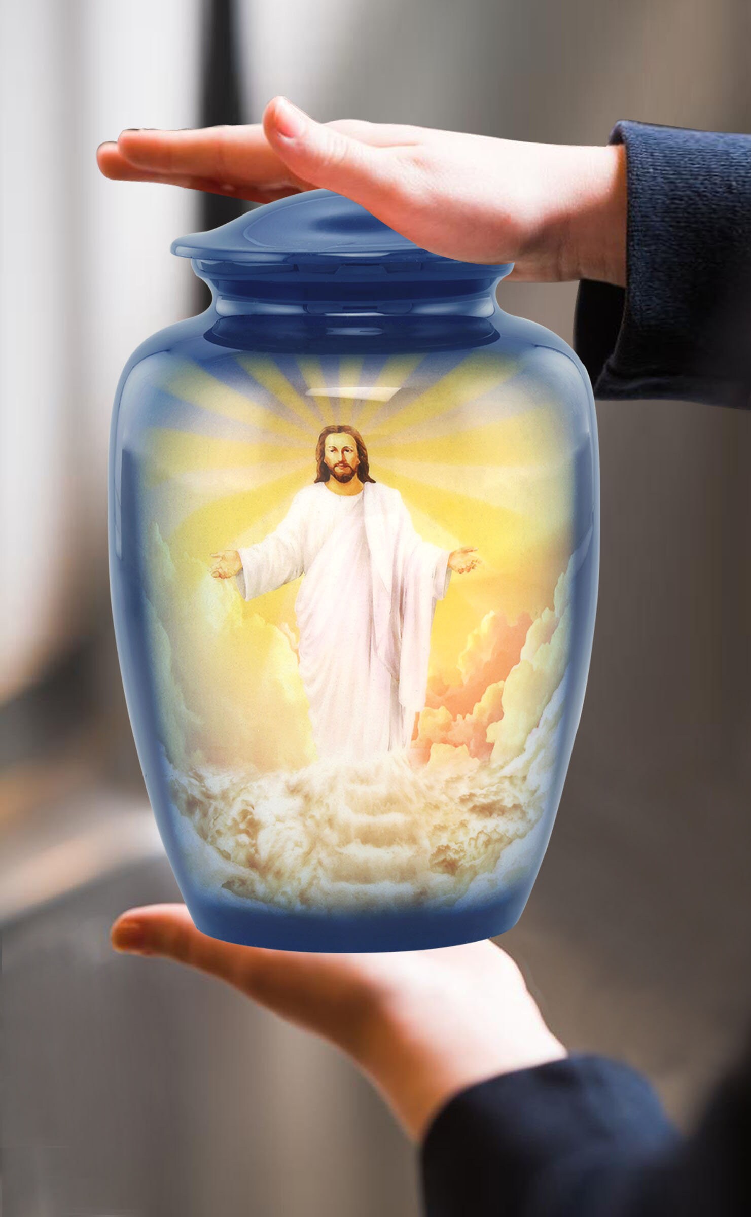 Jesus Christ Urn Handcrafted Jesus Urn Religious Urn Funeral and ...