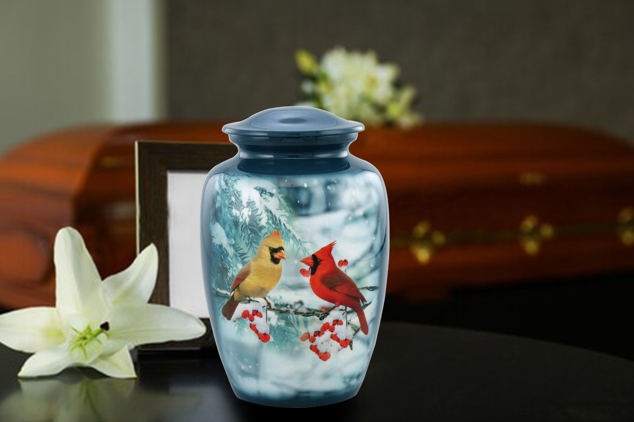 Cardinal Couple Urn Adult Cardinal Urn Funeral and Memorial - Etsy