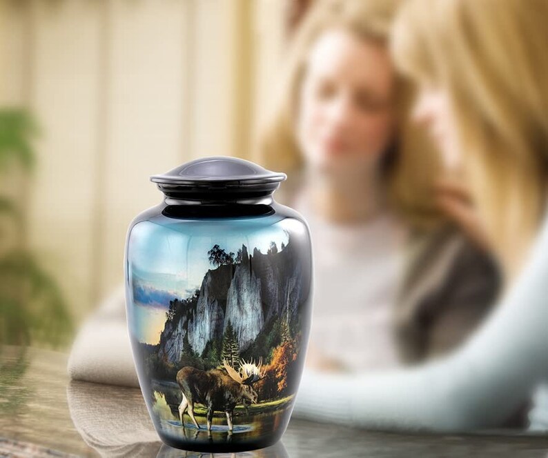 Moose Cremation Urn Adult Moose Urn Hunting Urn Funeral and - Etsy