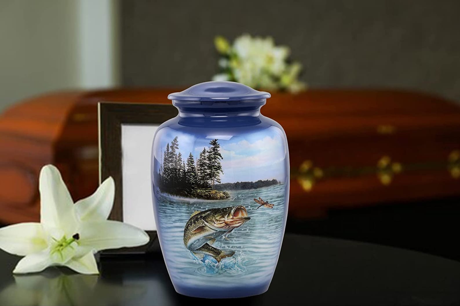 Bass Fish Cremation Urn Adult Bass Fish Urn Funeral and - Etsy