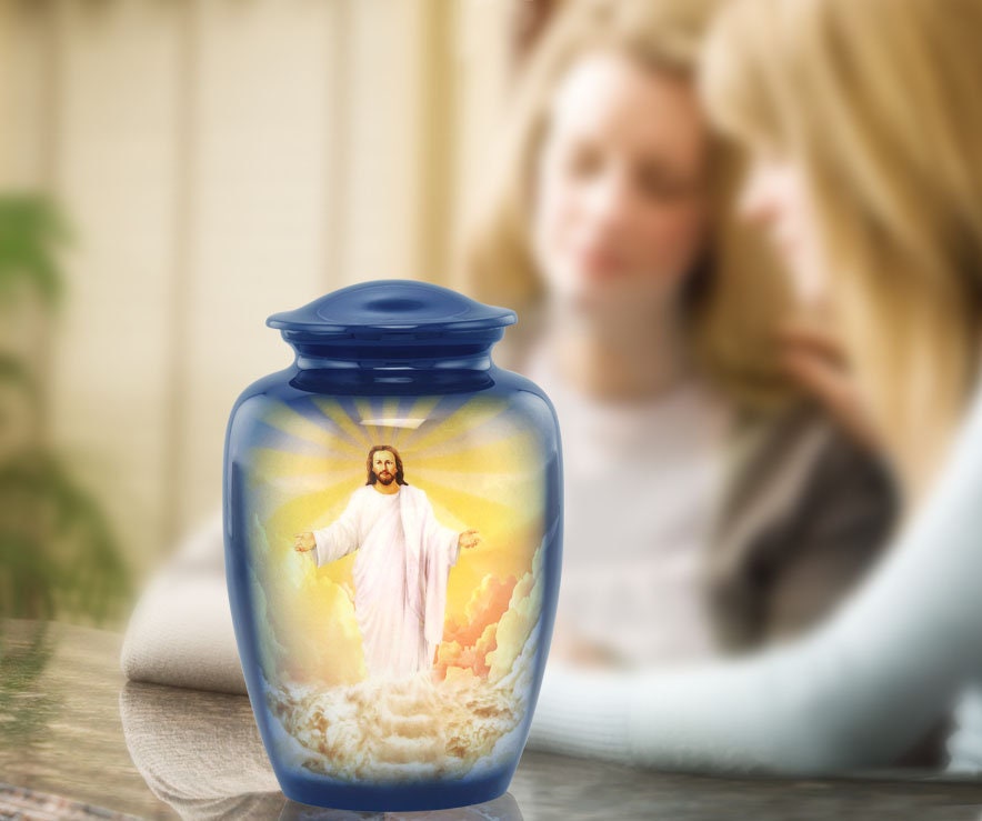 Jesus Christ Urn - Handcrafted Jesus Urn - Religious Urn - Funeral and ...