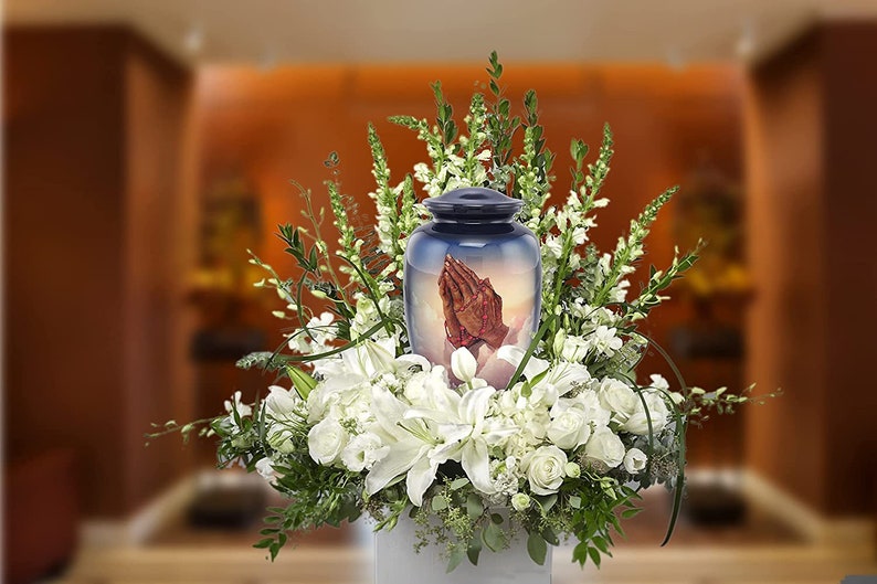 Praying Hands Urn Adult Religious Urn Spiritual Urn Funeral - Etsy