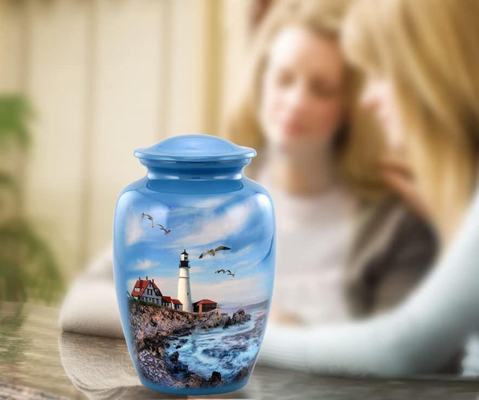 Lighthouse Cremation Urn, Adult Lighthouse Urn, Funeral and Memorial ...