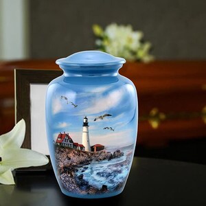 Lighthouse Cremation Urn, Adult Lighthouse Urn, Funeral and Memorial ...