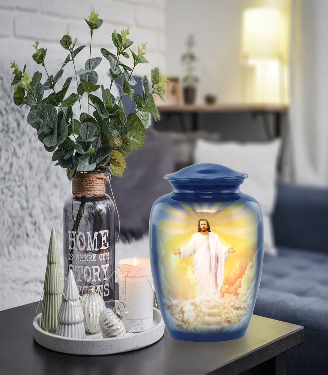 Jesus Christ Urn - Handcrafted Jesus Urn - Religious Urn - Funeral and ...
