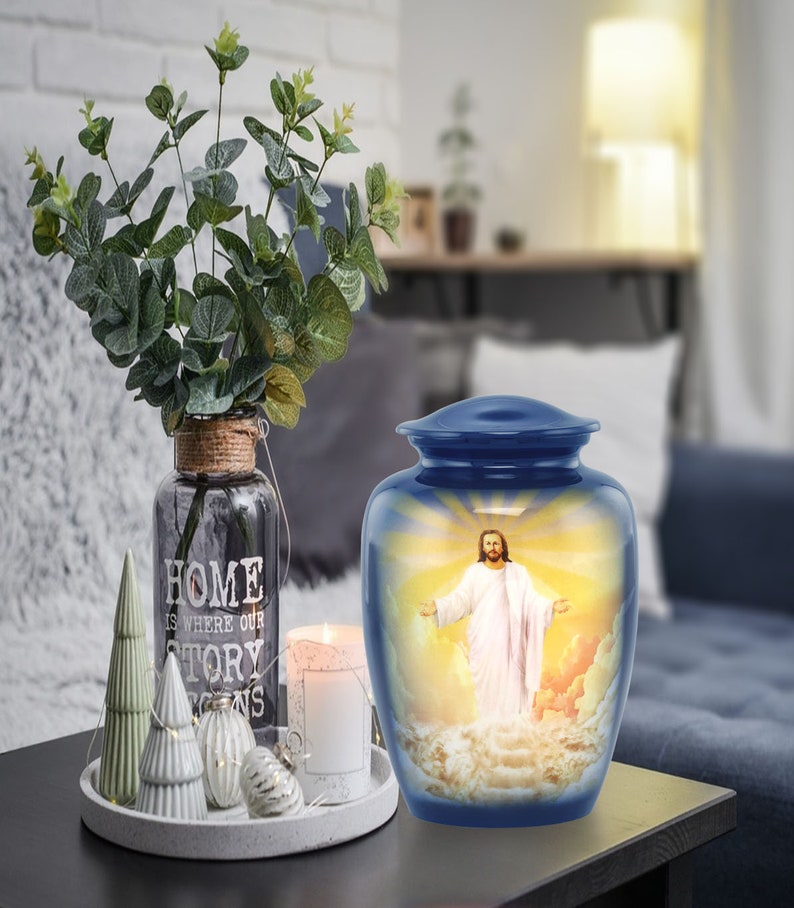 Jesus Christ Urn - Handcrafted Jesus Urn - Religious Urn - Funeral and ...