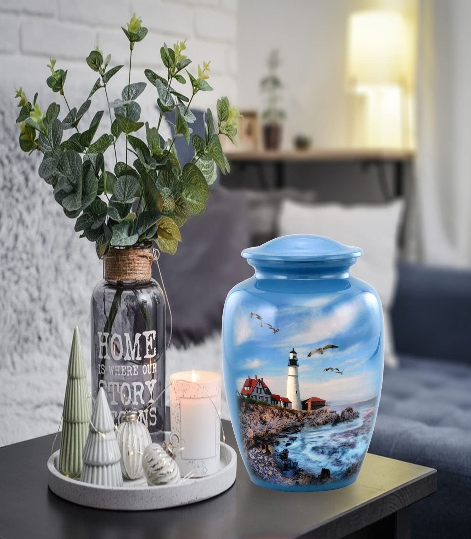 Lighthouse Cremation Urn, Adult Lighthouse Urn, Funeral and Memorial ...