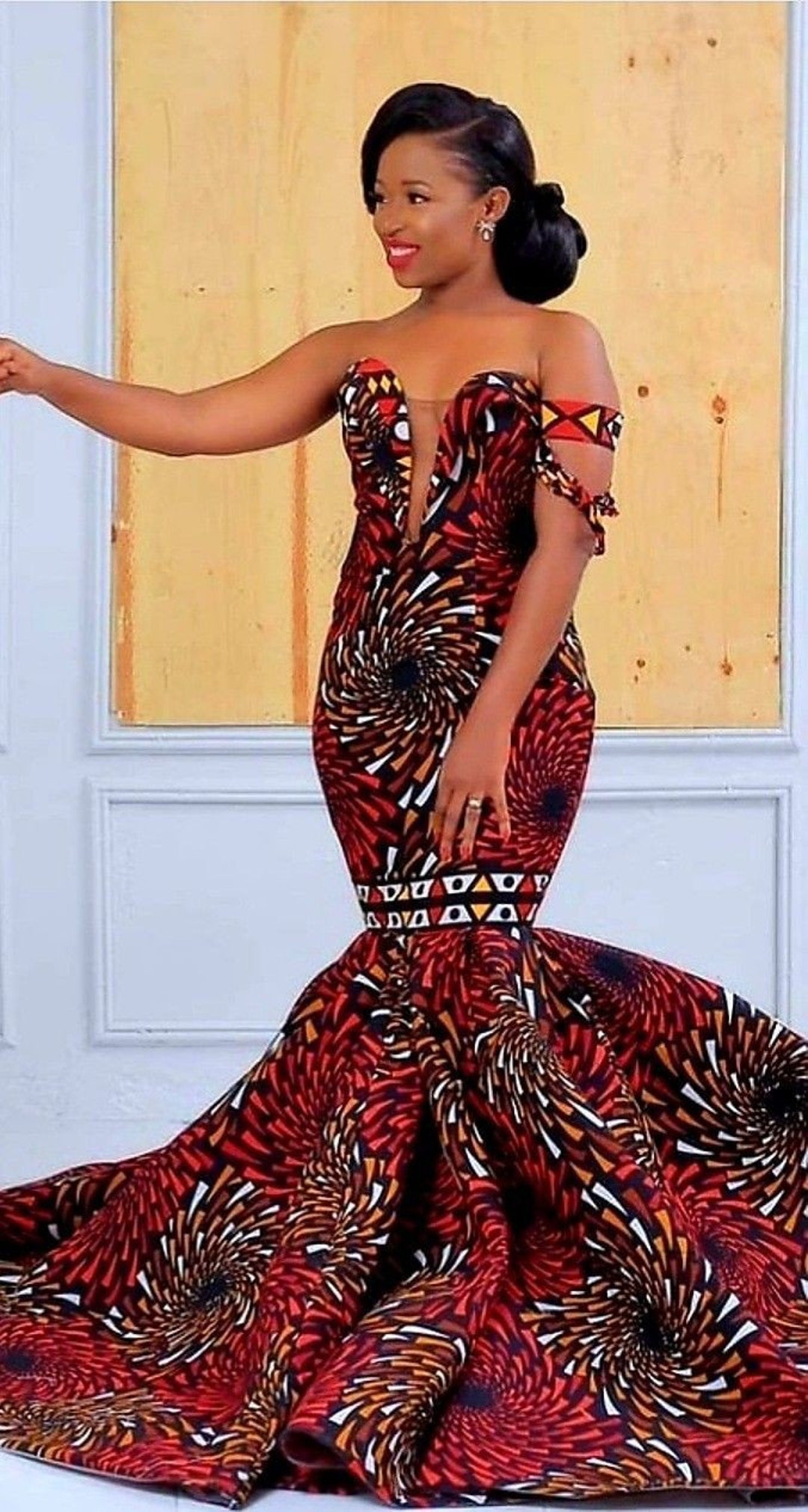 African Wedding Reception Dress African Women Clothing - Etsy