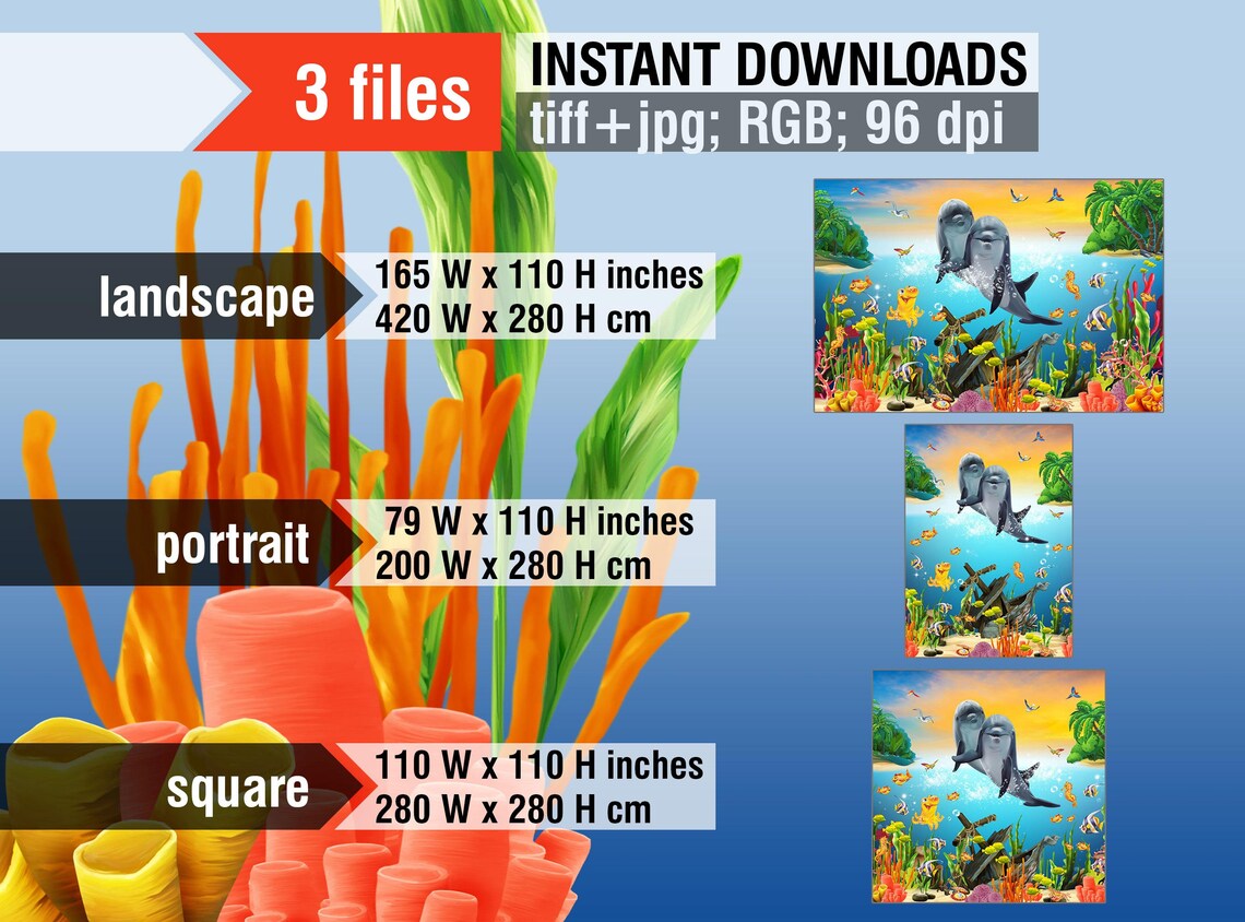 Printable Wallpaper, Kids Room Art, Digital Download Wallpaper, High ...