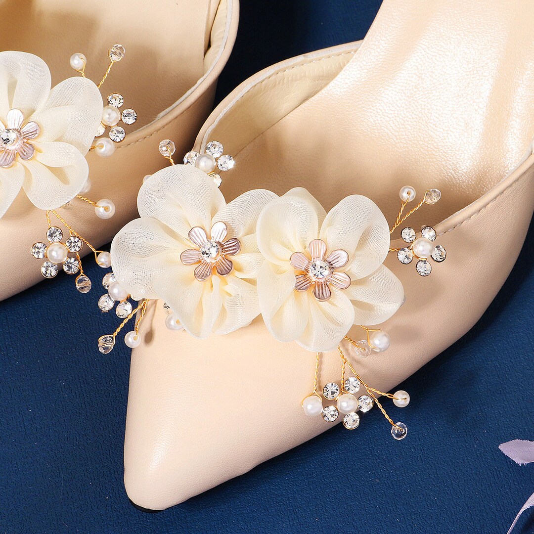 Bridal Shoe Clips 2pcs Elegant Crystal Shoes Clip Sparkling - Etsy