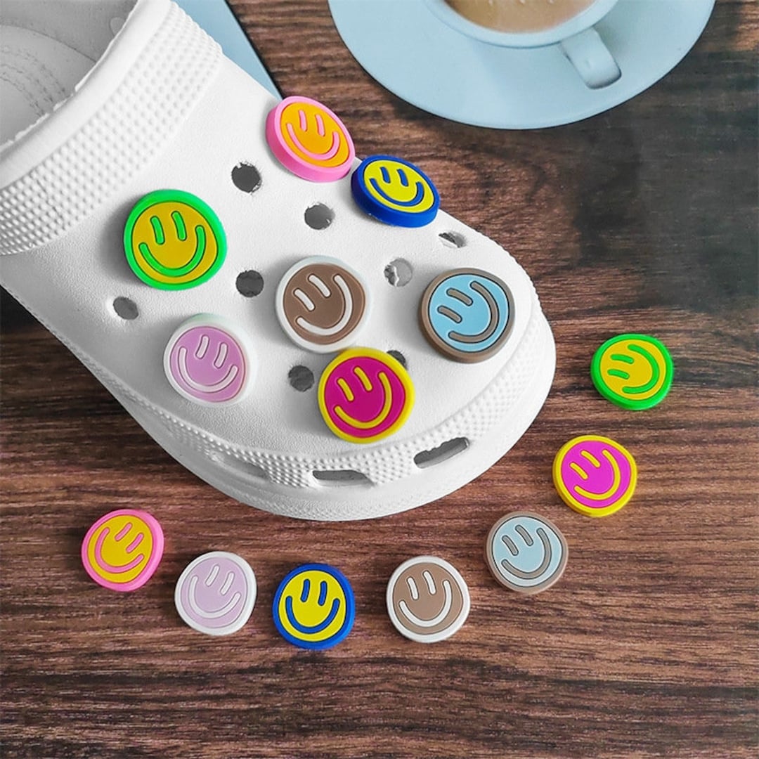 Smile Face Croc Charmssmiley Face Croc Charmshappy Croc - Etsy