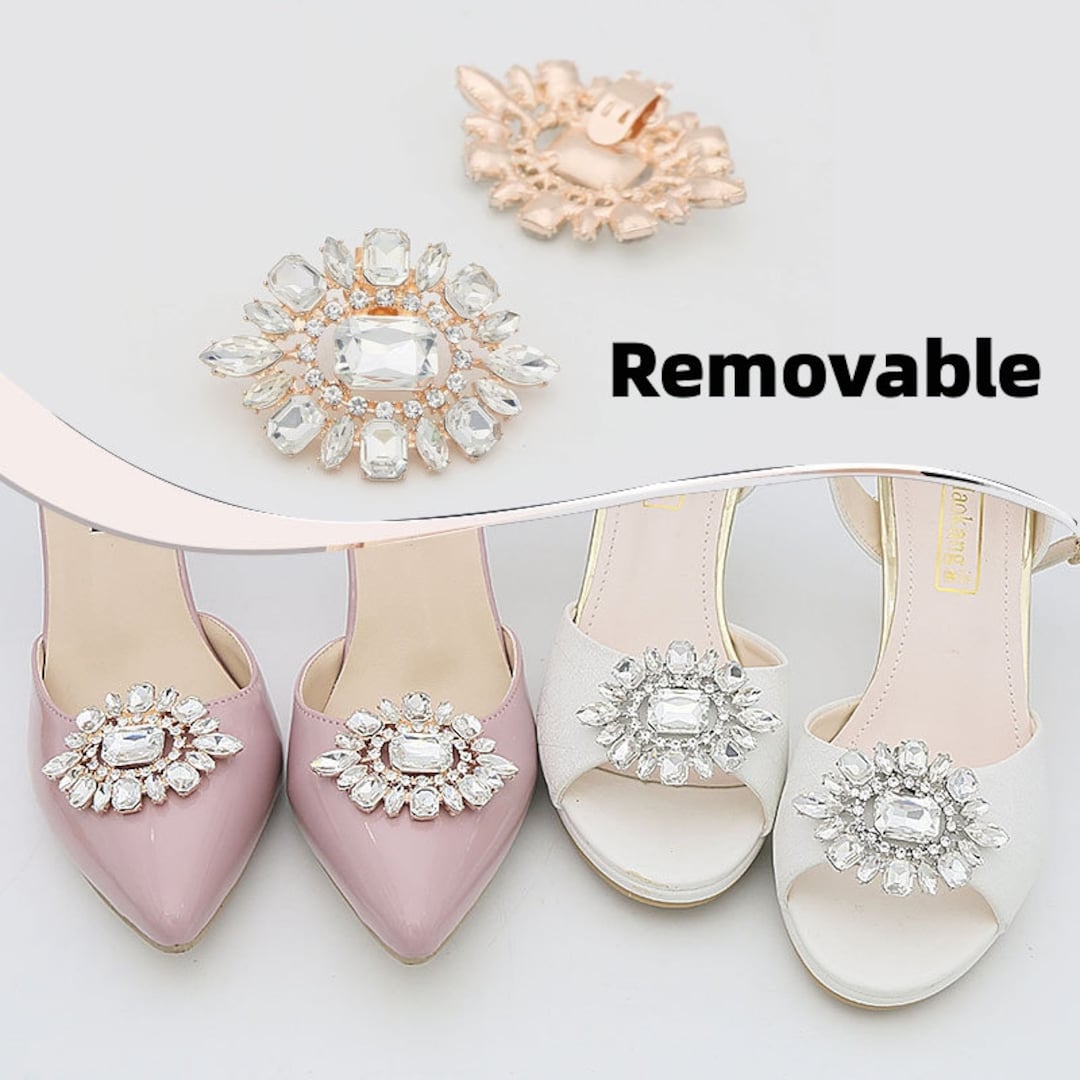 Beautiful Bridal Shoe Clips Wedding Dress Accessoriesshiny - Etsy