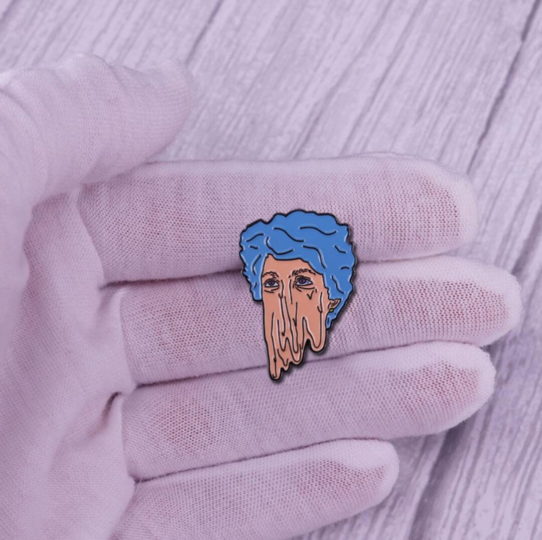 Melted Face Brooches Abstract Art Badges Fun Clothes Backpack - Etsy