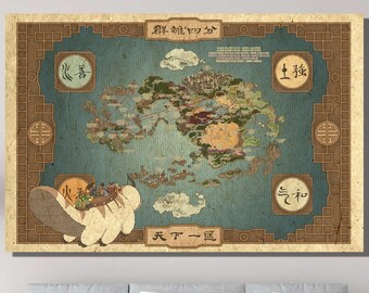 Avatar Canvas Map - Etsy