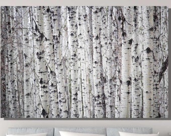 Birch Art Poster - Etsy