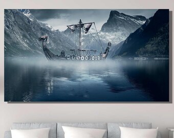 Vikings Ship Poster - Etsy