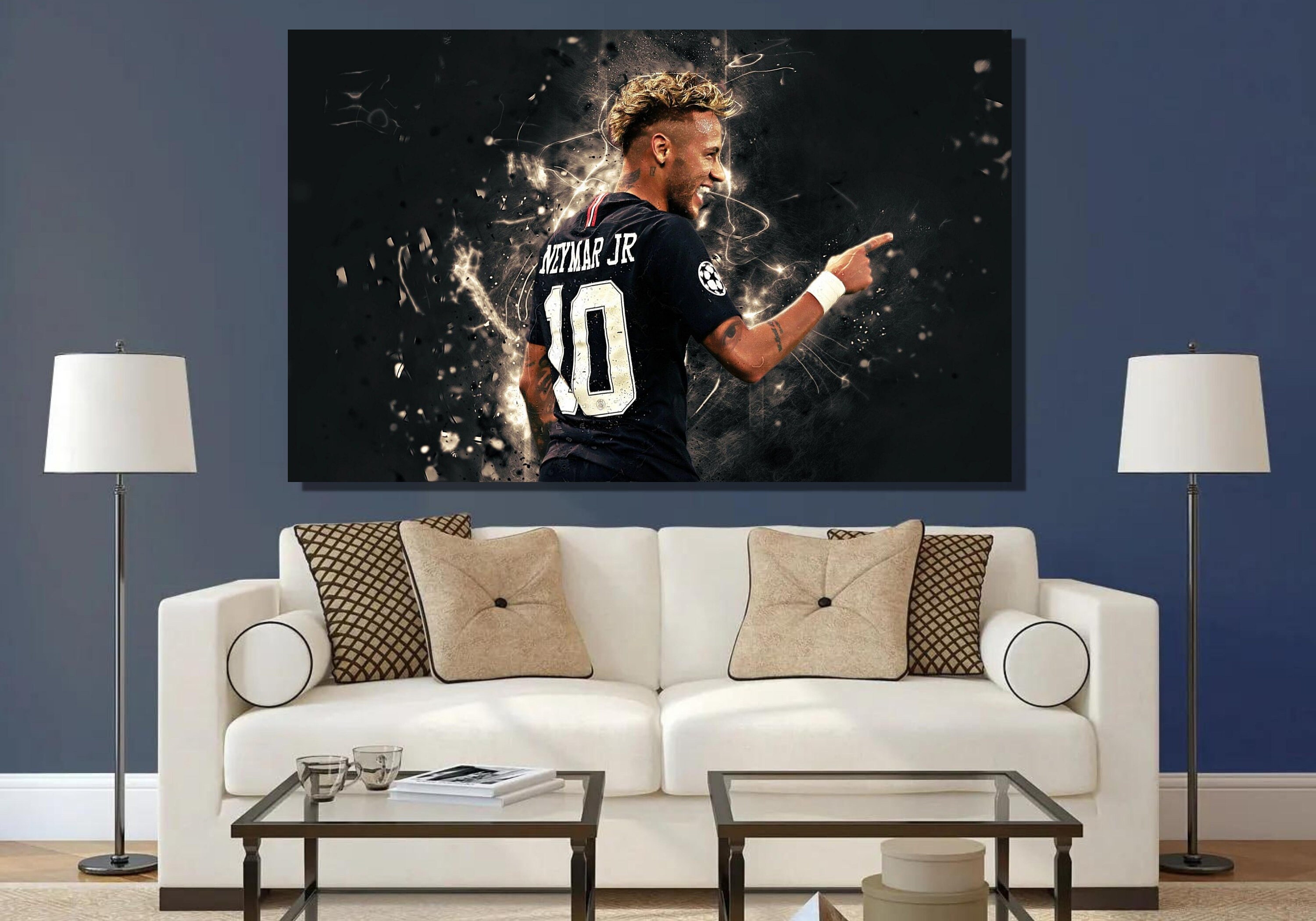 Neymar Print Art Neymar Jr. Poster Football Fan Gift Neymar - Etsy