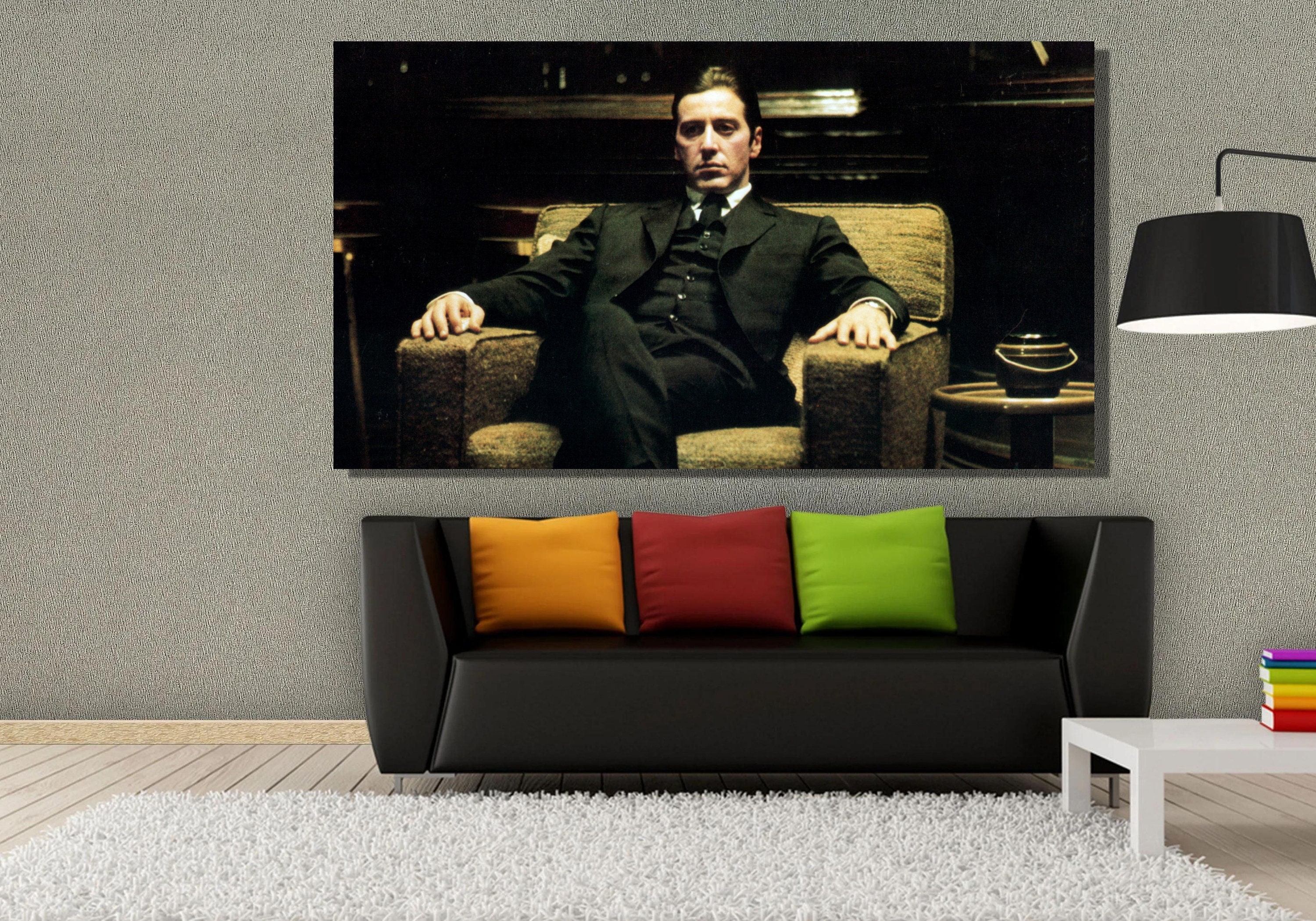 Al Pacino Poster Art,al Pacino Canvas Wall Art,the Godfather Poster ...
