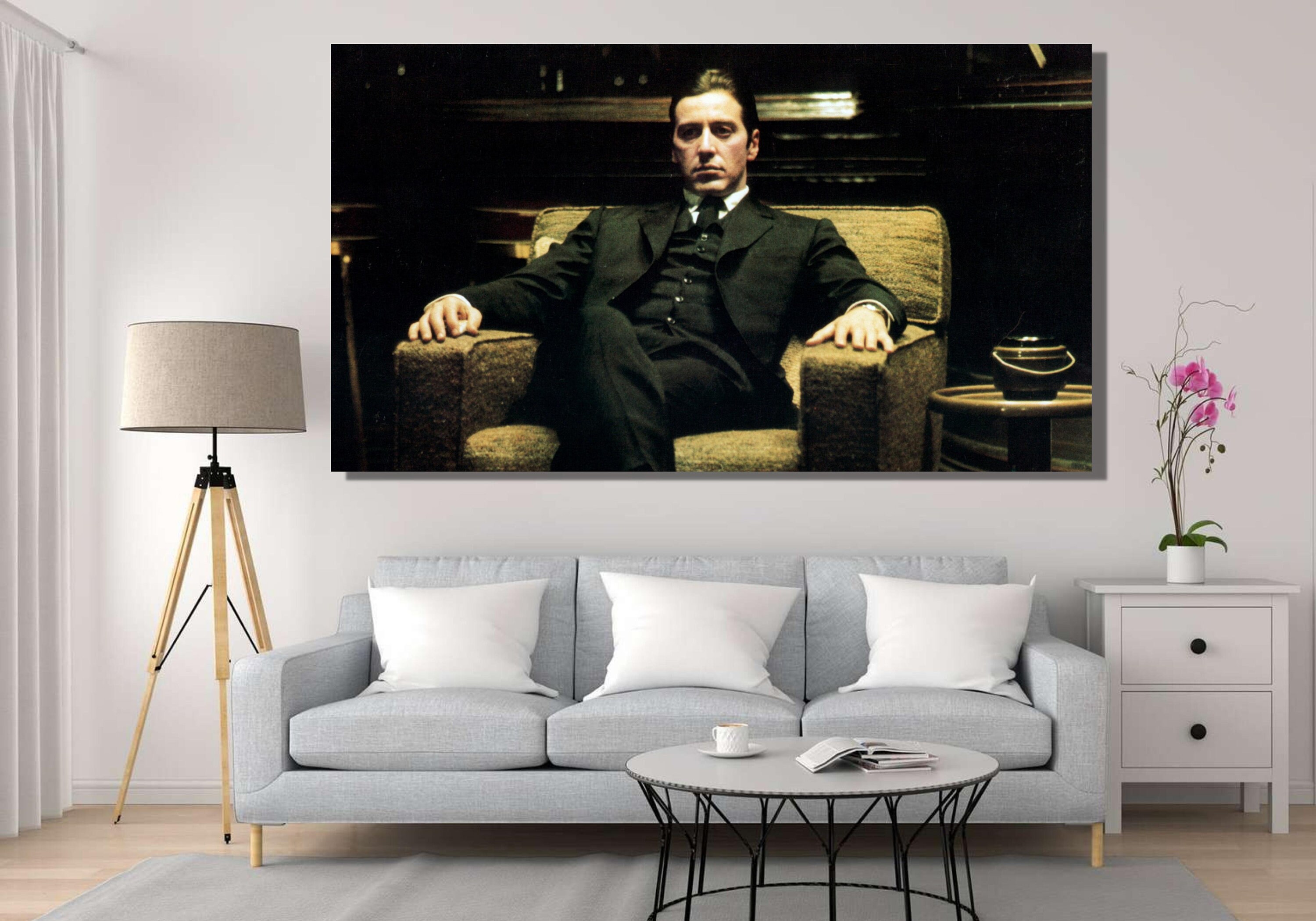 Al Pacino Poster Art,al Pacino Canvas Wall Art,the Godfather Poster ...