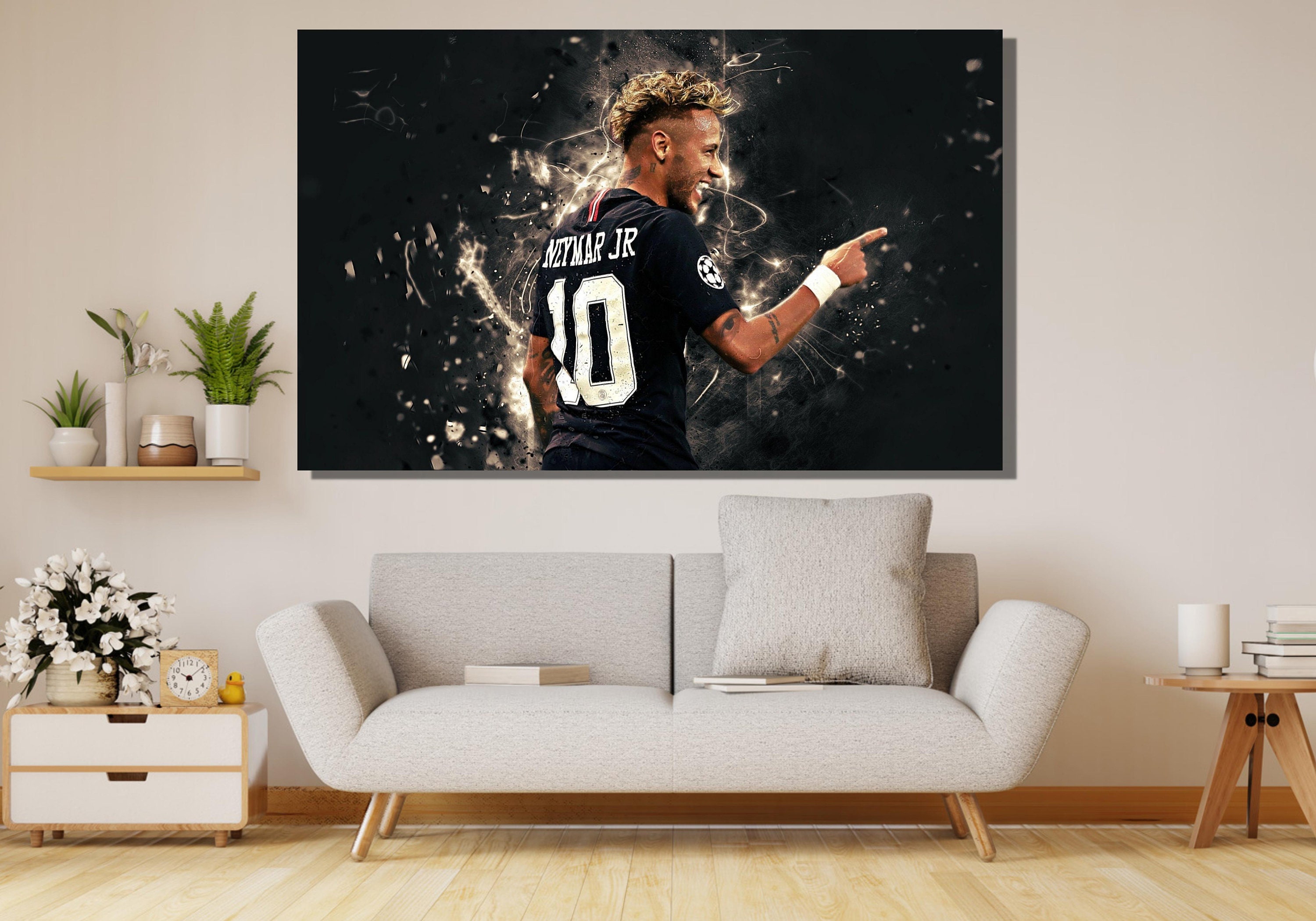 Neymar Print Art Neymar Jr. Poster Football Fan Gift Neymar - Etsy