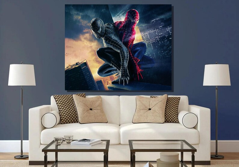 Spider-man Poster ,spiderman Canvas Print Art, Spider-man Canvas Wall ...