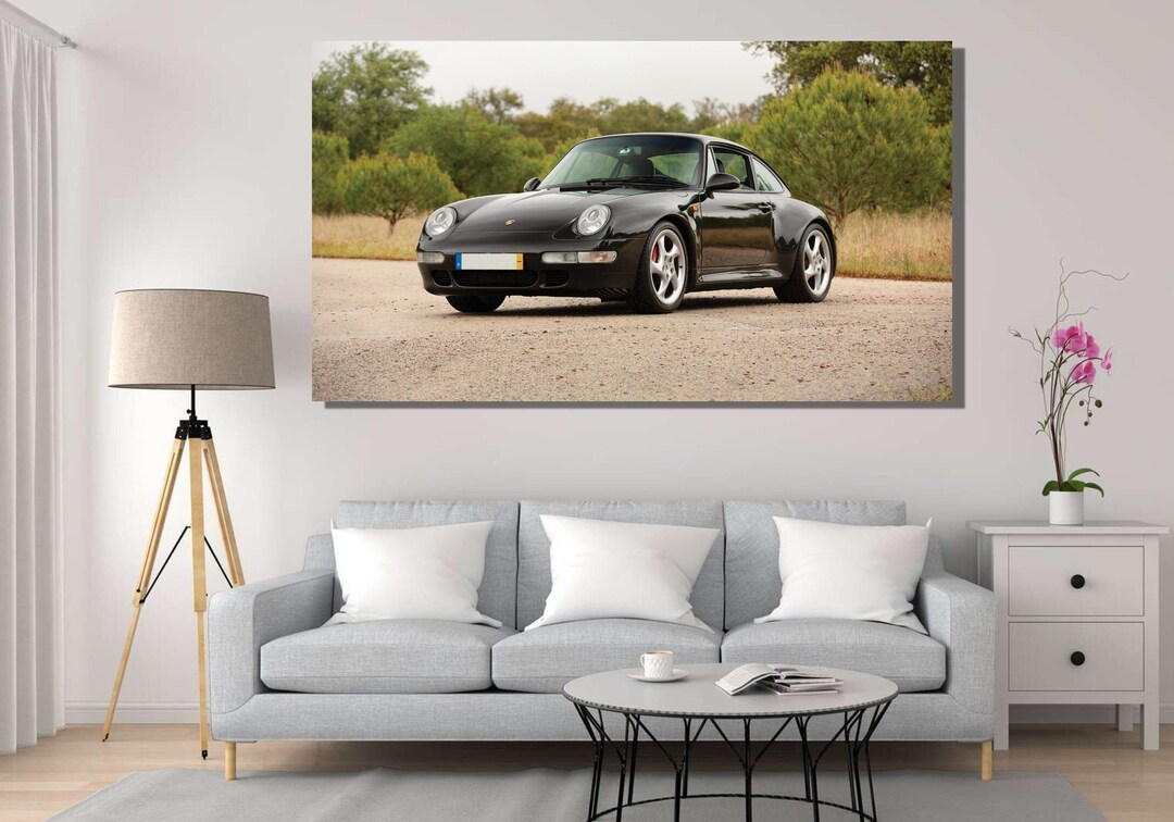 Porsche 911 Carrera Poster, Porsche Canvas Wall Art, Living Room Decor ...