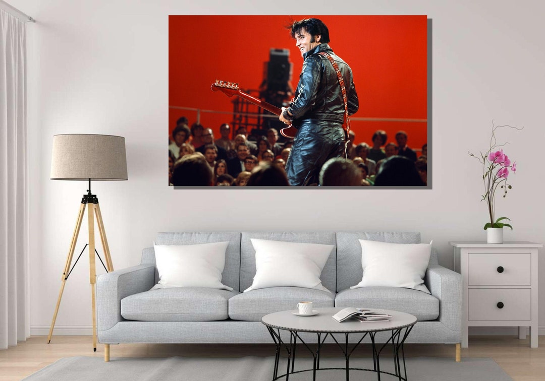 Elvis Presley Canvas Wall Art, Elvis Presley Poster, Rock and Roll ...