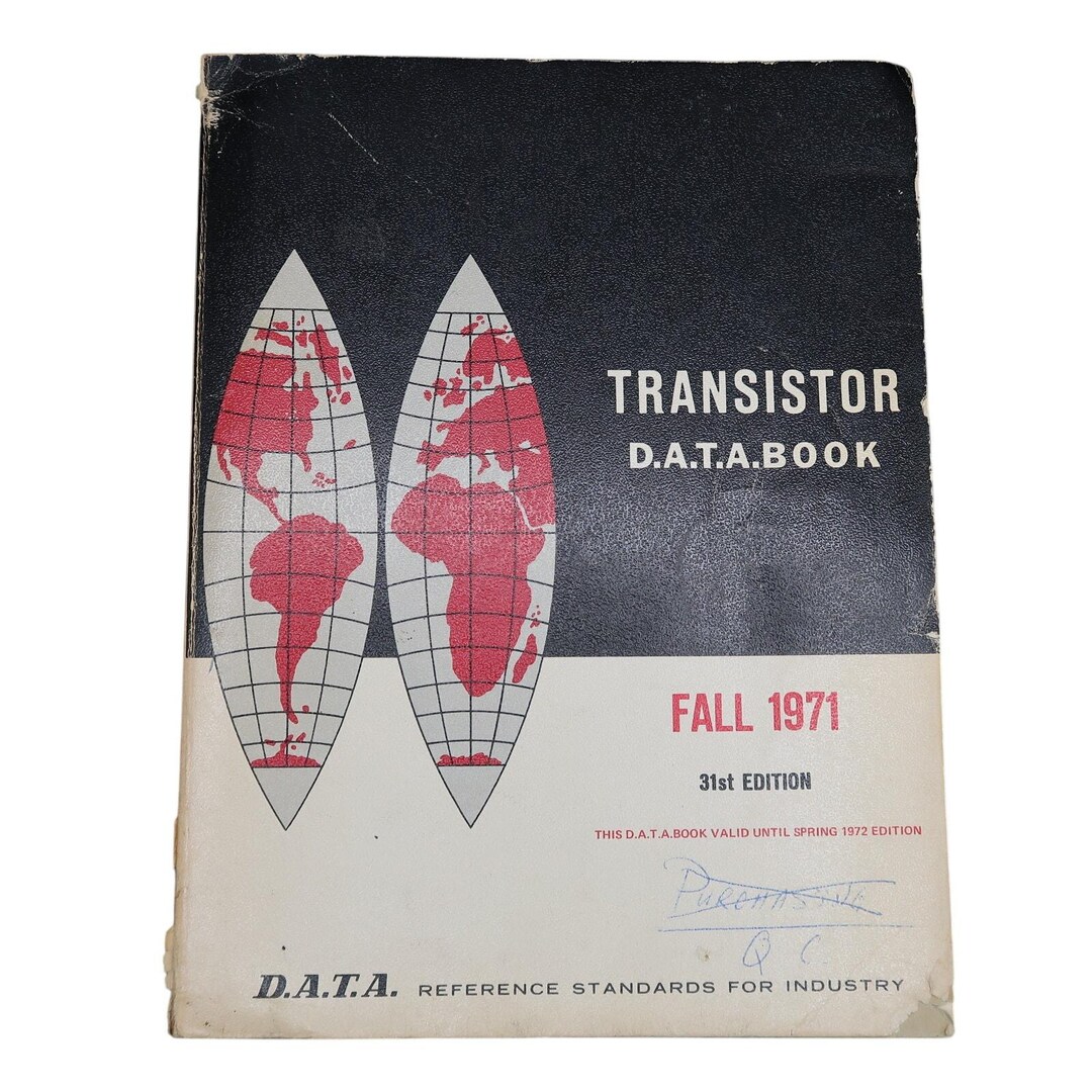 Transistor D.A.T.A. Book Fall 1971 31st Ed Vintage Radio Electronics ...