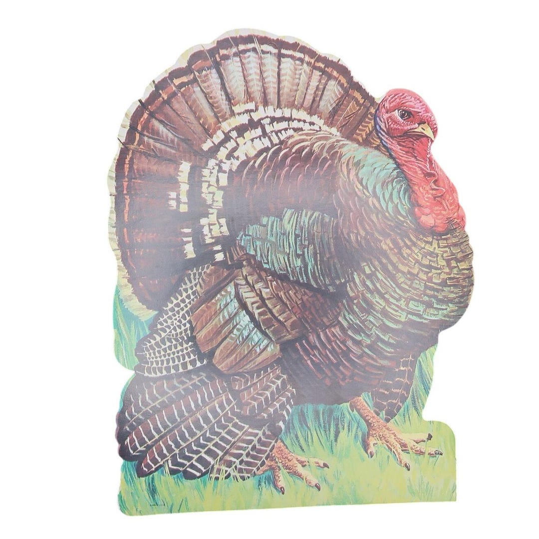 Eureka Thanksgiving Turkey Die Cut Paper Window Decoration Double Sided ...